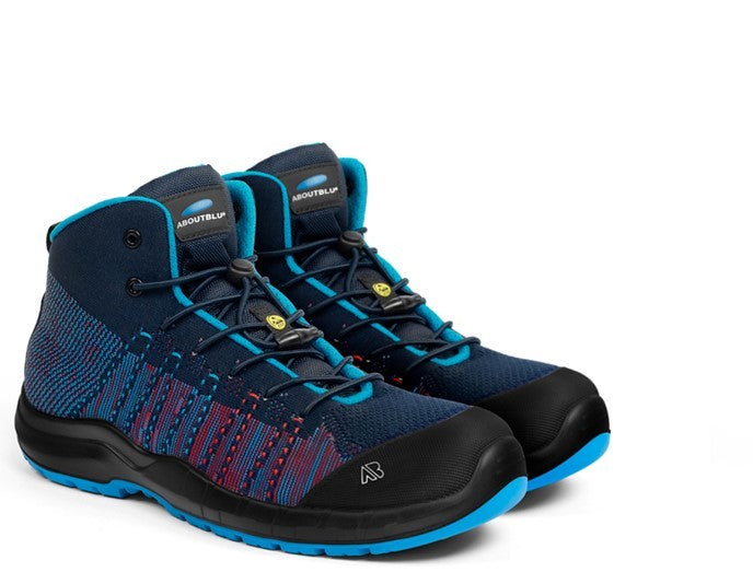 5040701LA - ABOUTBLU Safety Shoes, SAFE KNIT, LE MANS NAVY MID S3 ...
